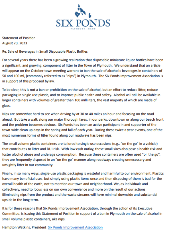 Nip Ban 1/24 | Sustainable Plymouth