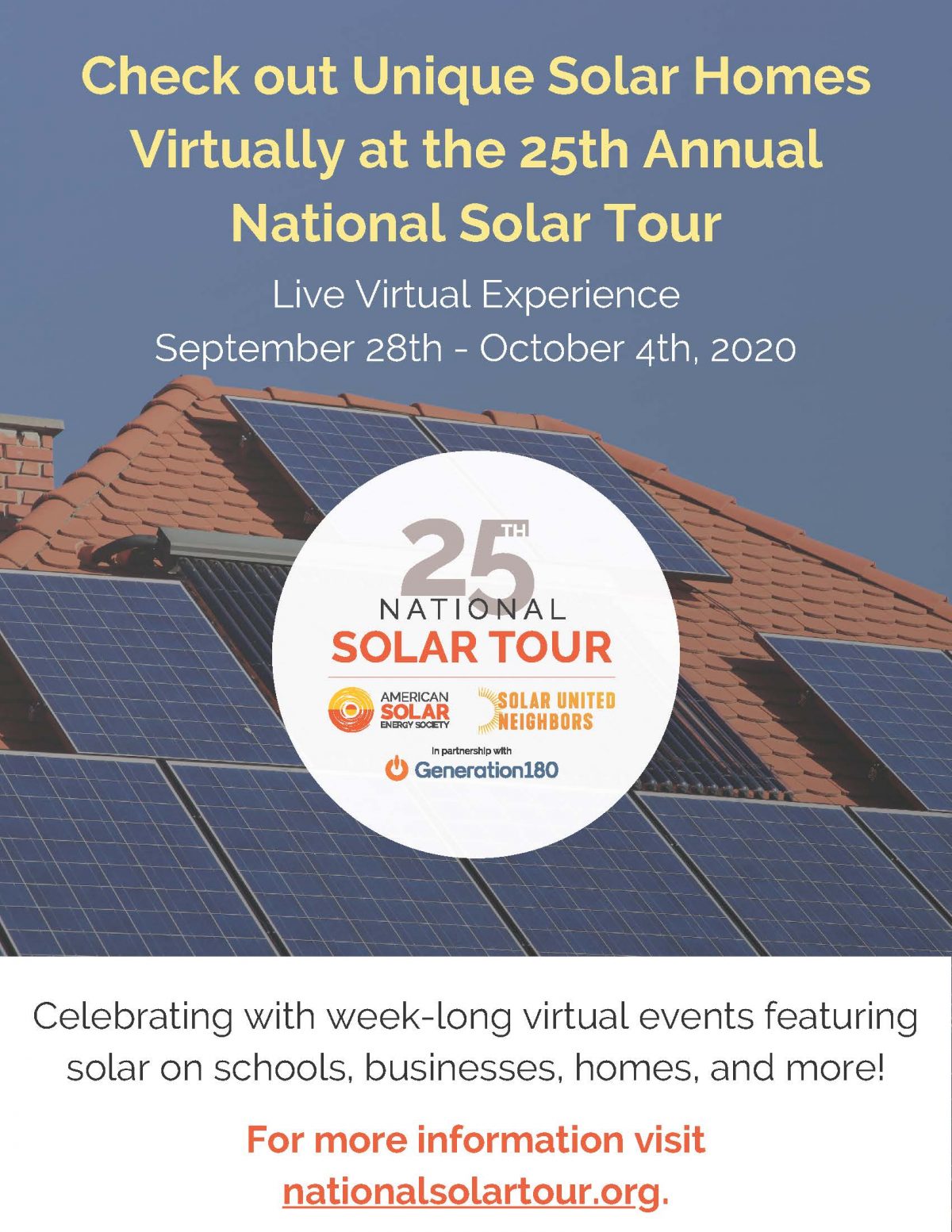 National Solar Tour Flyer | Sustainable Plymouth